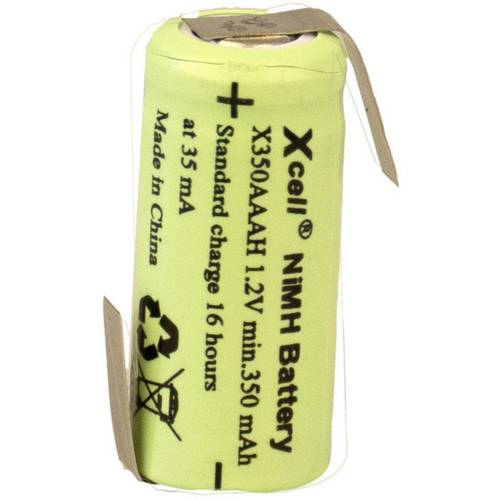 XCell X1/2AAAH-350-LFZ Pile rechargeable spéciale 1/2 LR3 (AAA) cosses à souder en Z NiMH 1.2 V ...