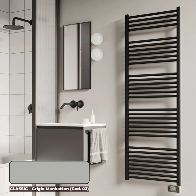 Sèche-serviettes électrique FLECHE 750W gris manhattan - IRSAP ...