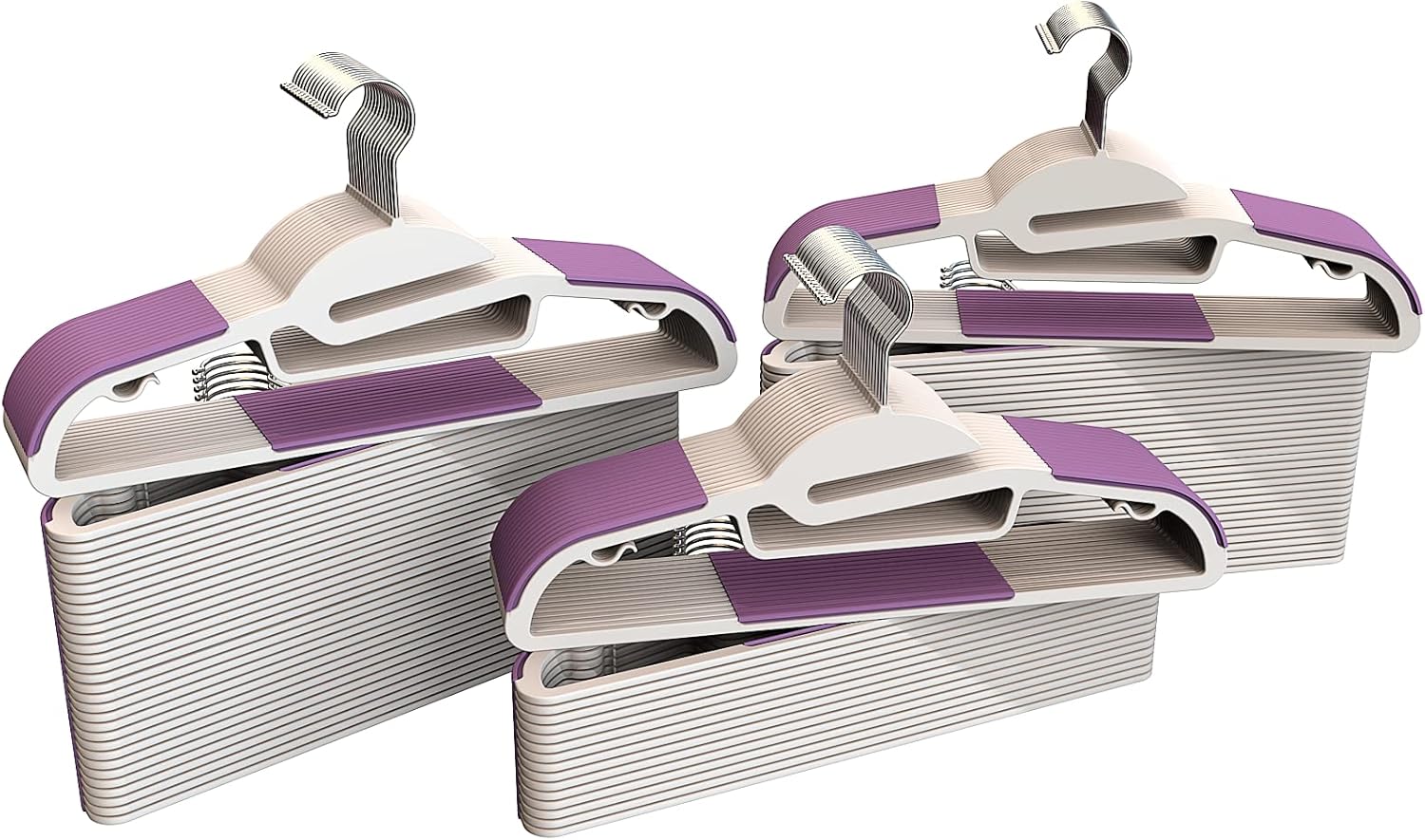 COM-FORT HOUSE | Perchas de Plástico Antideslizante | Medida 41cm| Perchas con Superficie ...