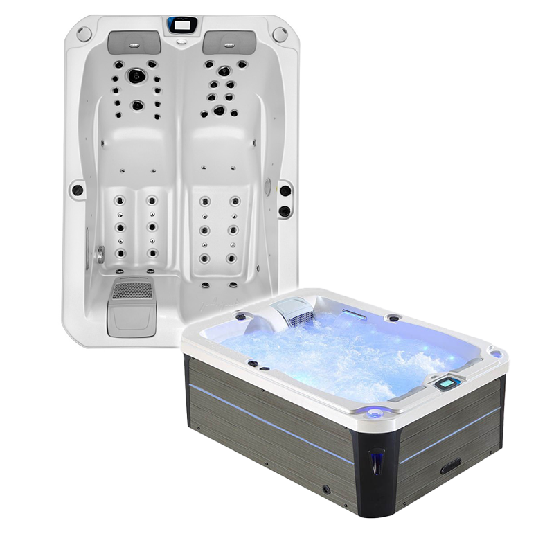 Spa 2 places allongées Archipel® GT2 PRO MAX BLANC NACRÉ LED - Spa ...