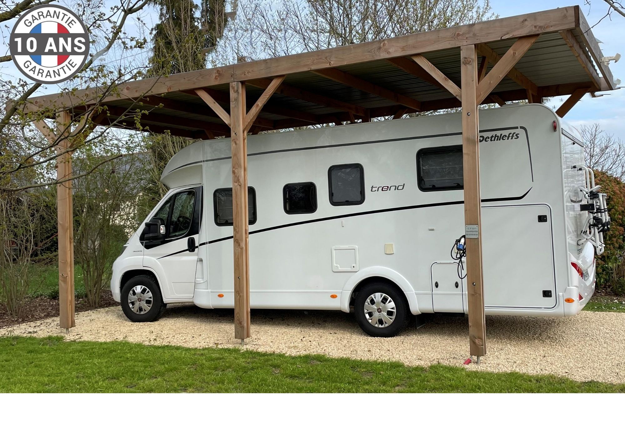 Charpente toit plat 500cmx650cm, bois DOUGLAS Français label PEFC ...