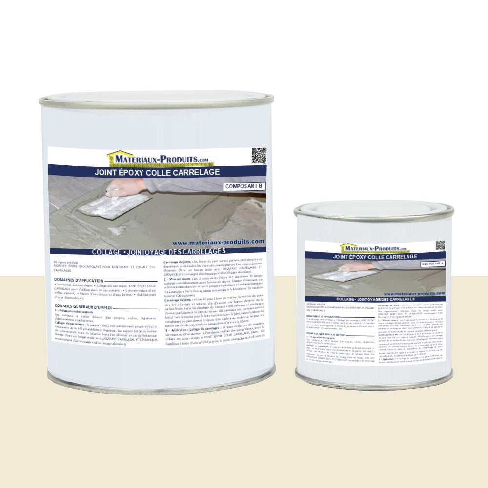 Joint epoxy colle carrelage Kit de 20 Kg (Pour Professionnel) Ton ...
