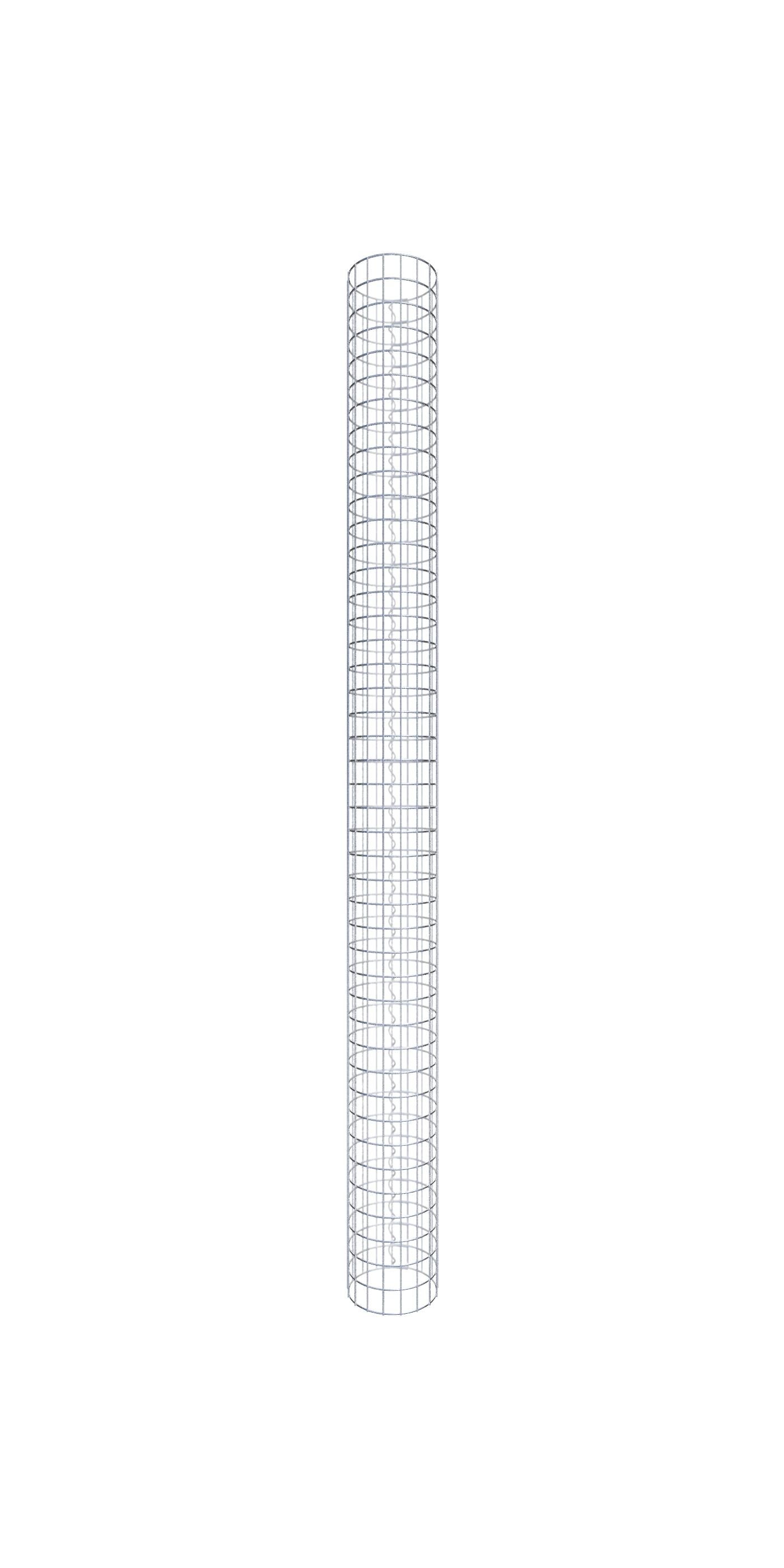 Gabiona - Colonne de gabion ronde, diamètre 27 cm, maille 5 x 5 cm ...