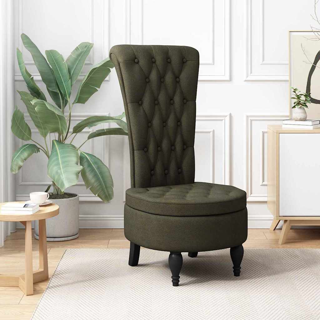 Silla de estilo zueco Verde militar 56,5 x 70 x 110 cm | Leroy Merlin