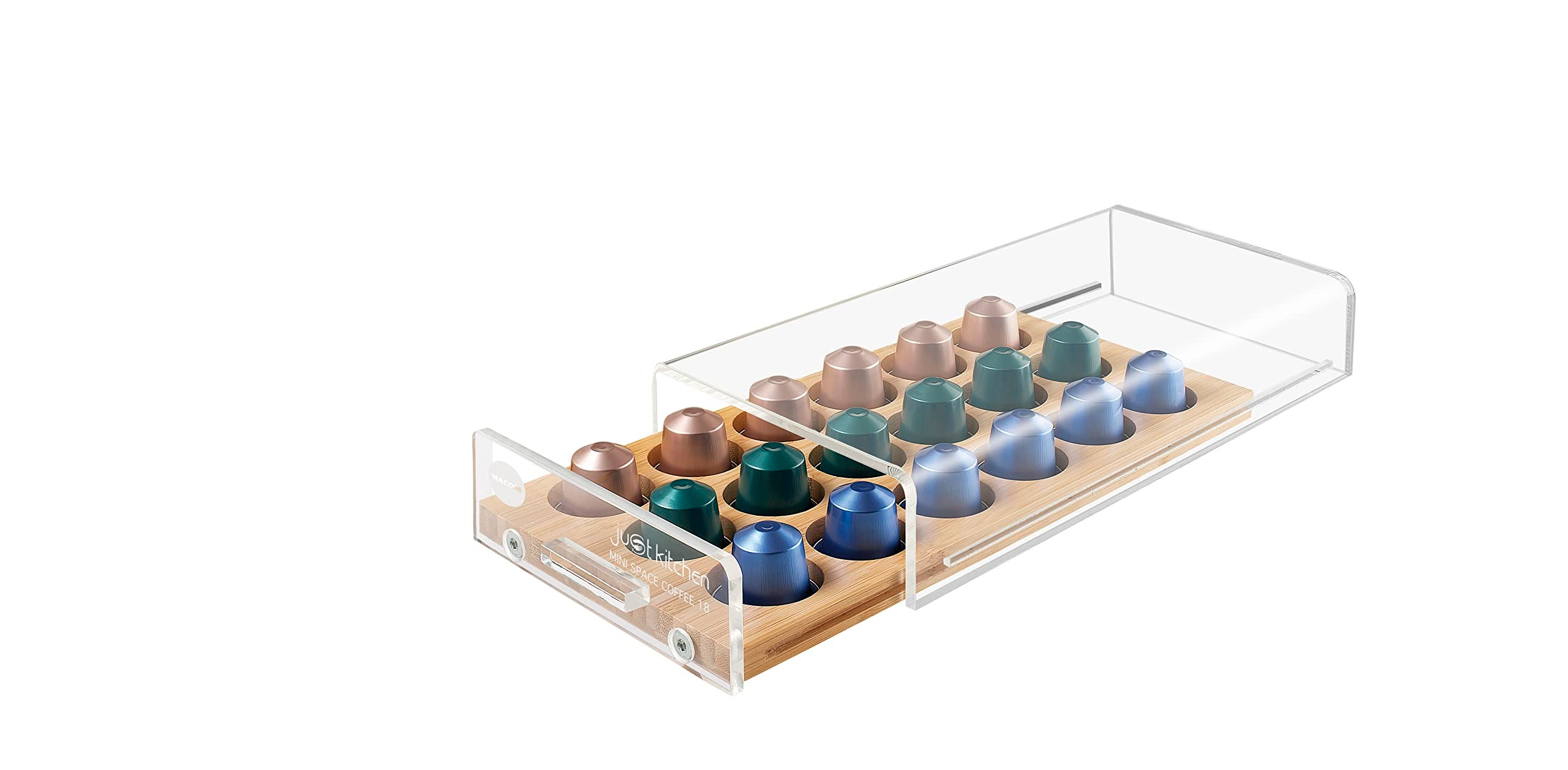 Macom 836 support de capsule de café Bois Transparent | Leroy Merlin