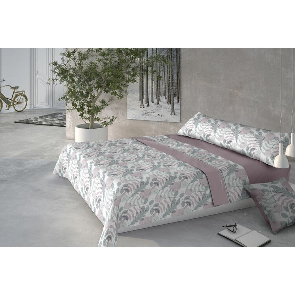 Jeu de draps Pierre Cardin CORALINA NESTOR Rose Gran lit 2 persones ...