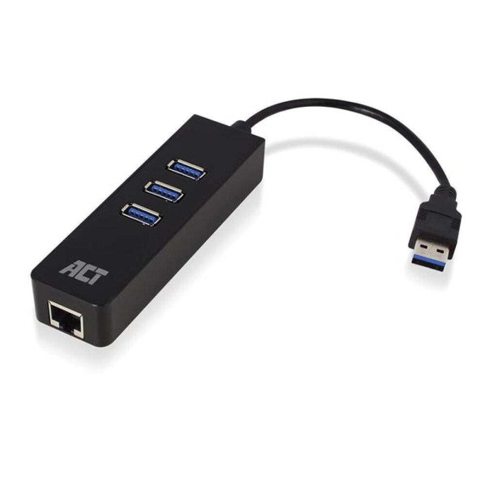 Hub 3 ports USB 3.2 Gen1 avec port réseau Gigabit | Leroy Merlin