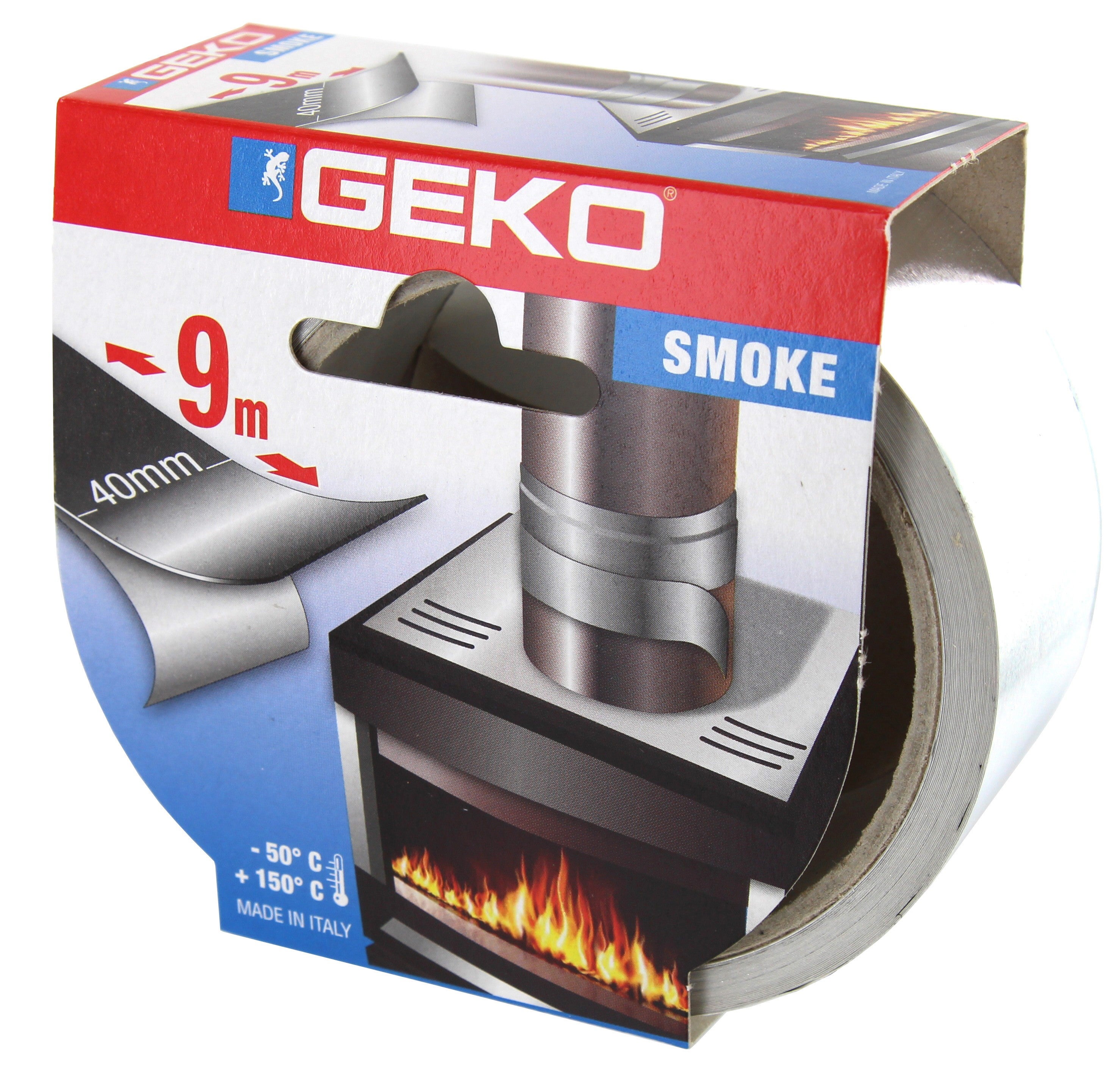 CINTA ADHESIVA DE ALUMINIO ALTA TEMPERATURA. 40MMX9M | Leroy Merlin