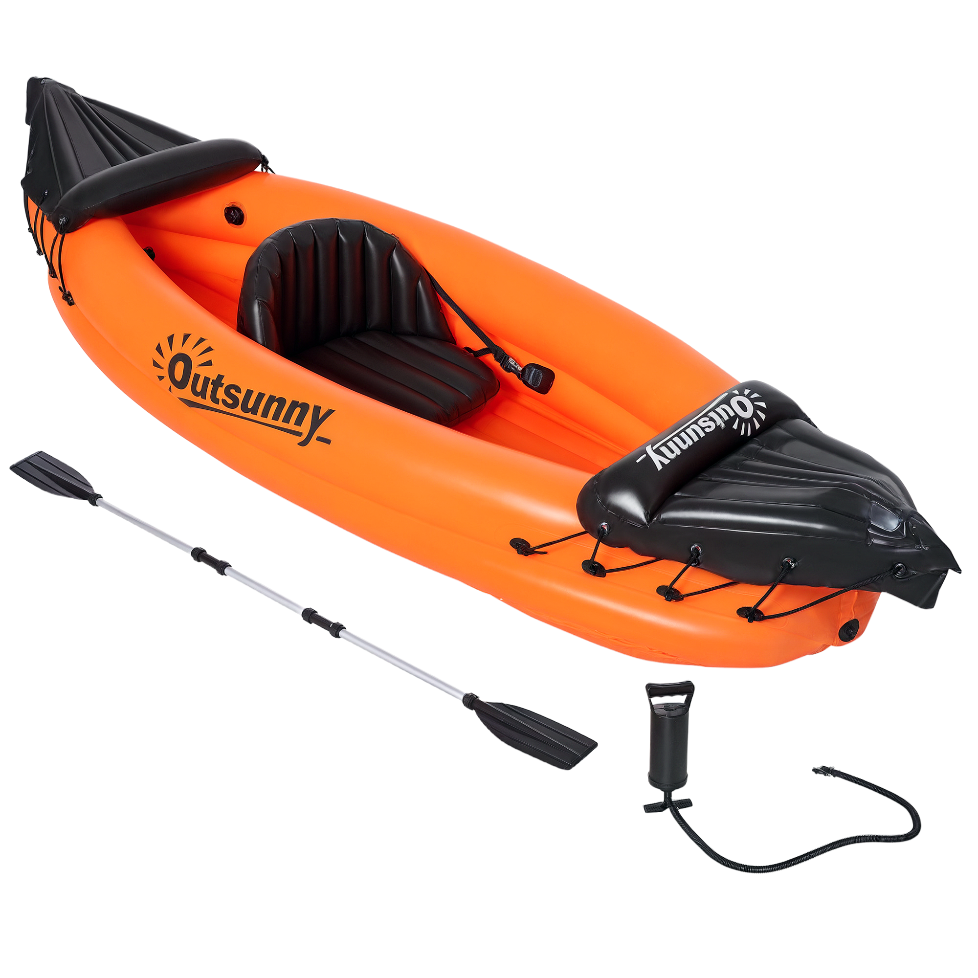 Canoë 1 place, avec rame en aluminium, pompe de gonflage et kit de ...