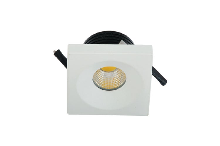 Mini foco LED empotrable cuadrado EVA-4 3W 6500K | Leroy Merlin