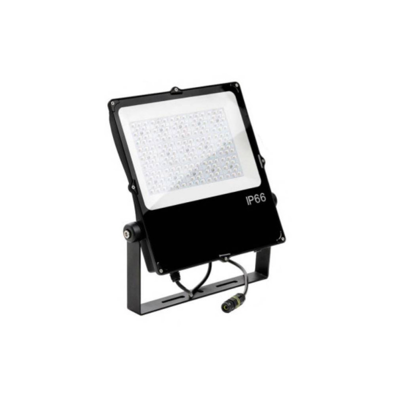 Foco Proyector LED 100W 12000lm Estanco IP66 IK07 Asimétrico Negro ...