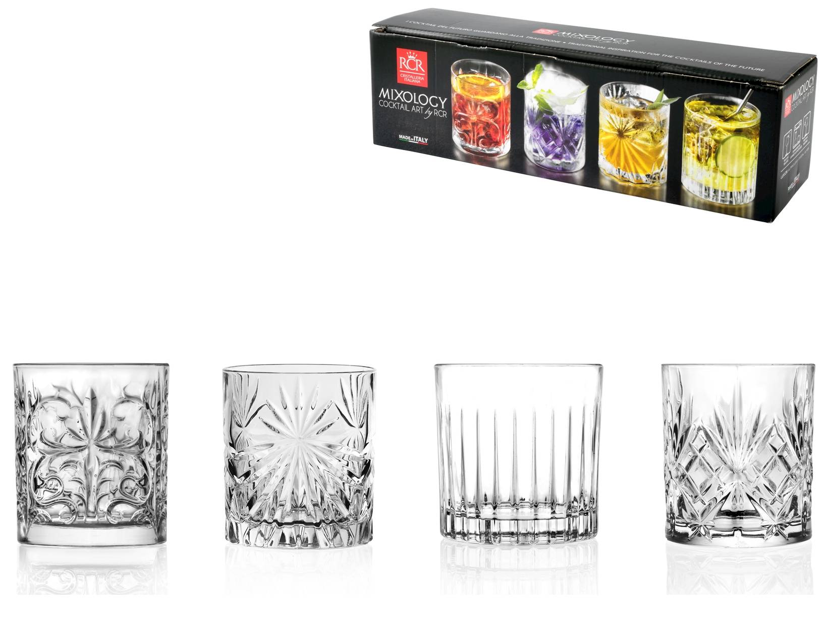 RCR MIXOLOGY SET 4 VASOS - DOF | Leroy Merlin