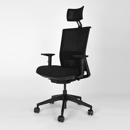 Siège de bureau ergonomique Actiu Stay Headrest - Carbon Black | Leroy ...