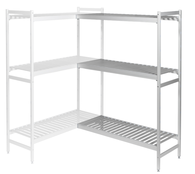 Rayonnage Retour FERMOSTOCK 3 Niveaux 6811 - Profondeur 460 mm - Fermod - l564.9- L0- P46- h168 ...