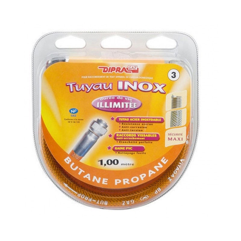 Tuyau flexible en inox pour gaz butane propane | Leroy Merlin