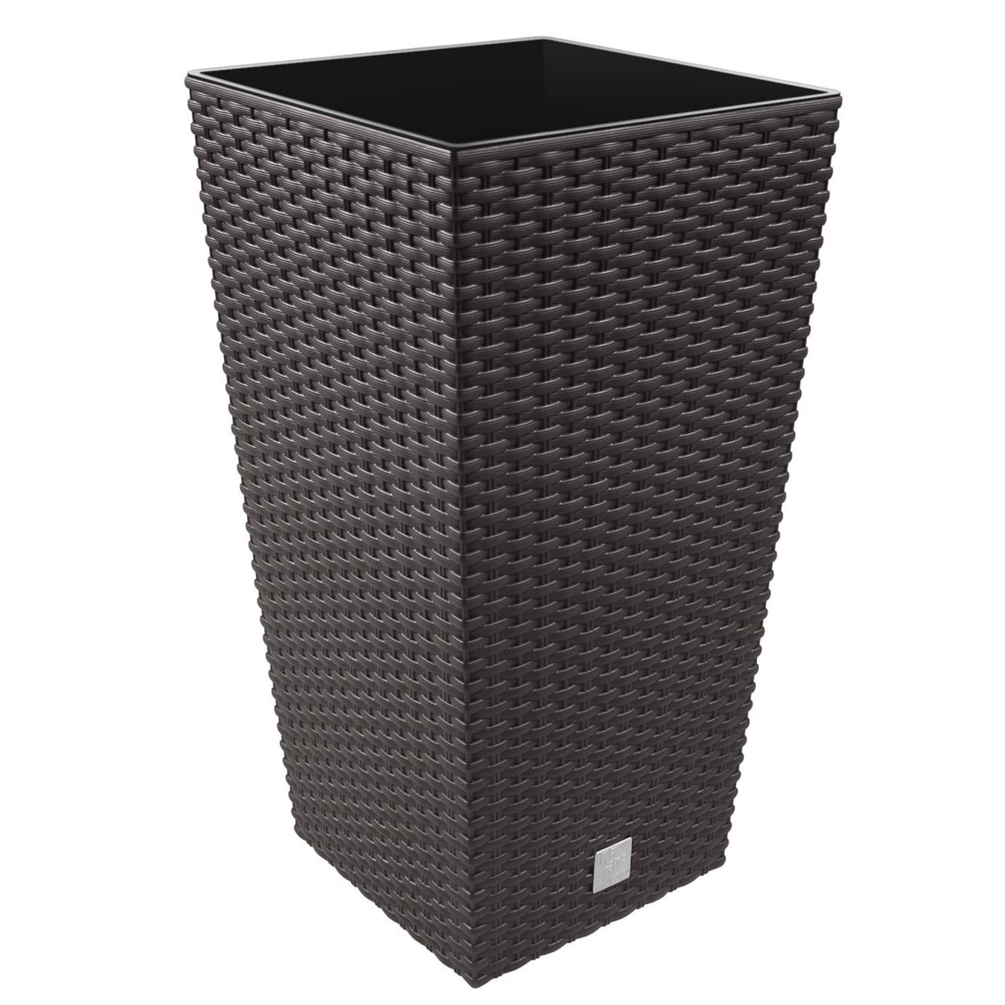 Maceta Rato de 49 litros con inserto 32,5 x 32,5 x 61 cm en color ocre ...