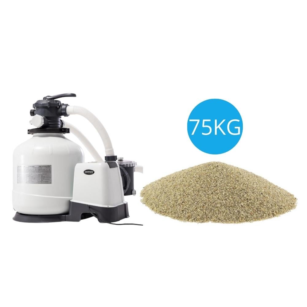 Intex - Pompe filtre à sable 12000 L/u & Filtre à sable 75 kg | Leroy ...