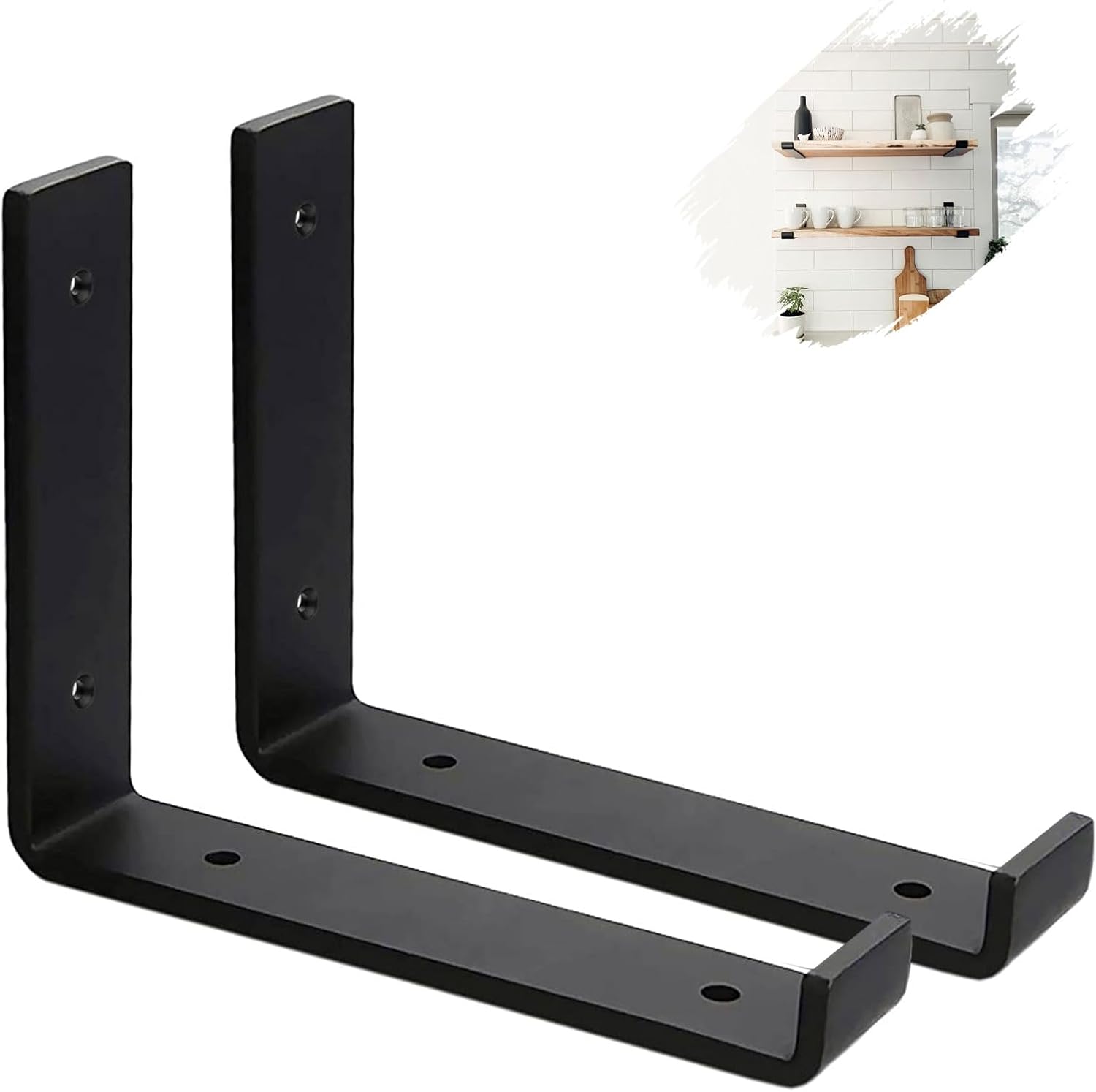 Lot de 2 supports muraux d'échafaudage de 5 mm d'épaisseur - Support ...