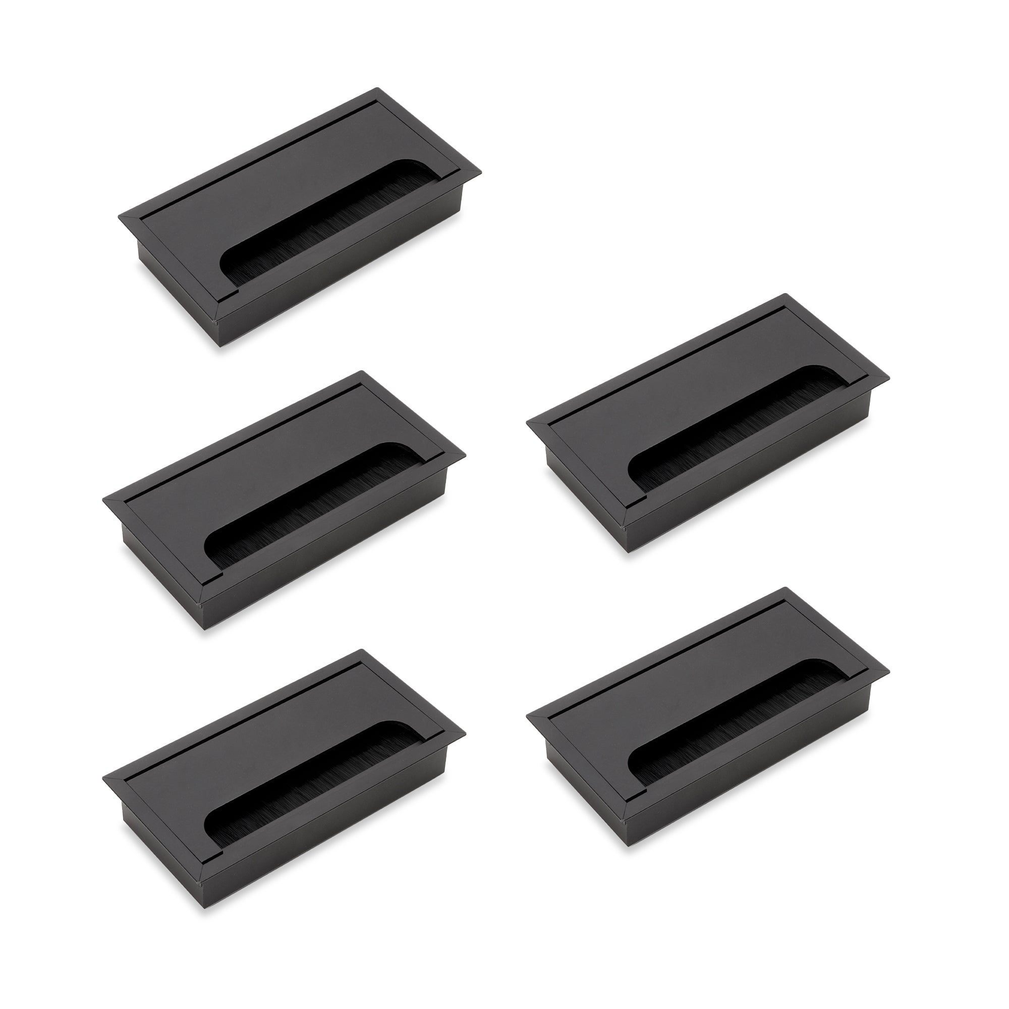 Emuca Lot de 5 Passe-câbles pour tables Quadrum, rectangulaires ...
