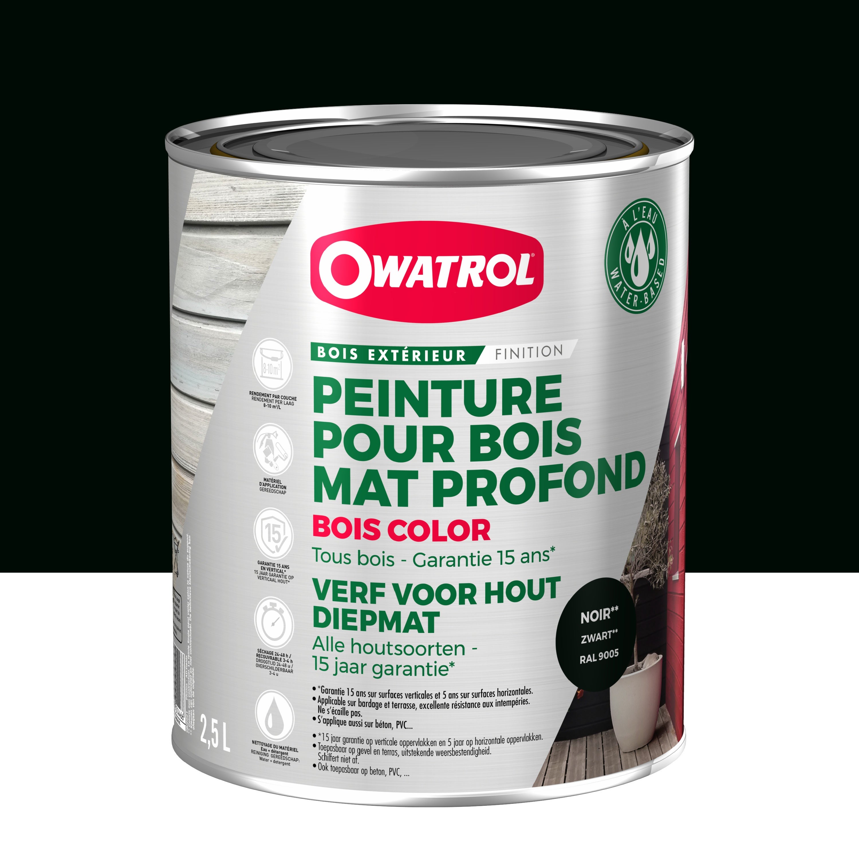 Peinture pour bois extérieur opaque - Finition Mate Owatrol BOIS COLOR ...