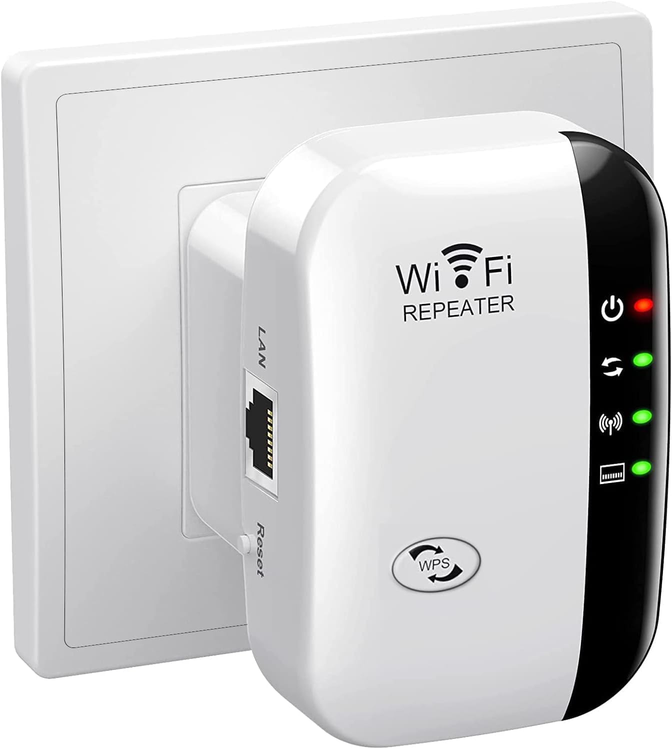 Repetidor WiFi de 300 Mbps y 2,4 GHz: amplificador de señal de internet ...