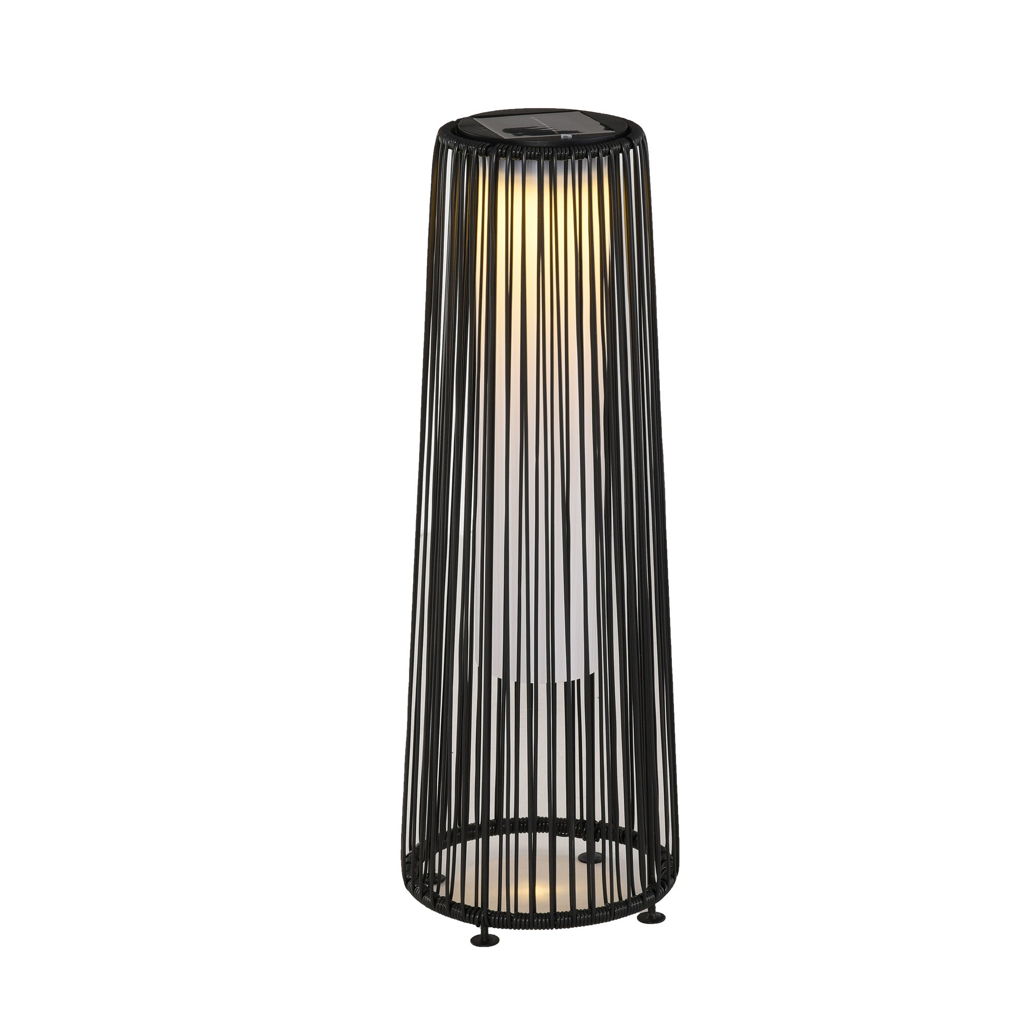 Lampadaire LED de jardin style colonial dim. Ø 21,5 x 61H cm résine ...