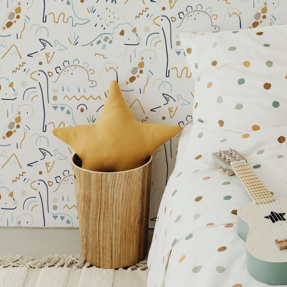 Carta da parati panoramica con piccoli dinosauri, 525 x 250cm | Leroy ...