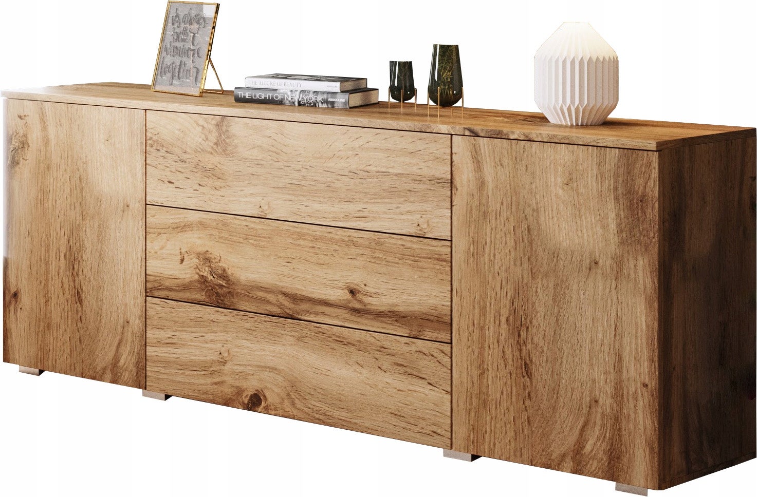 Commode 150 PARIS Chêne Wotan | Leroy Merlin