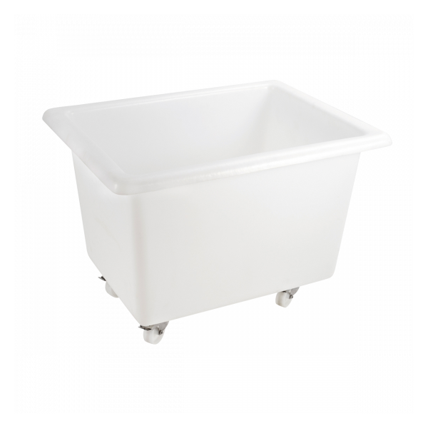 Bac grand volume 310 L - 4 roues pivotantes dont 2 avec freins - blanc ...