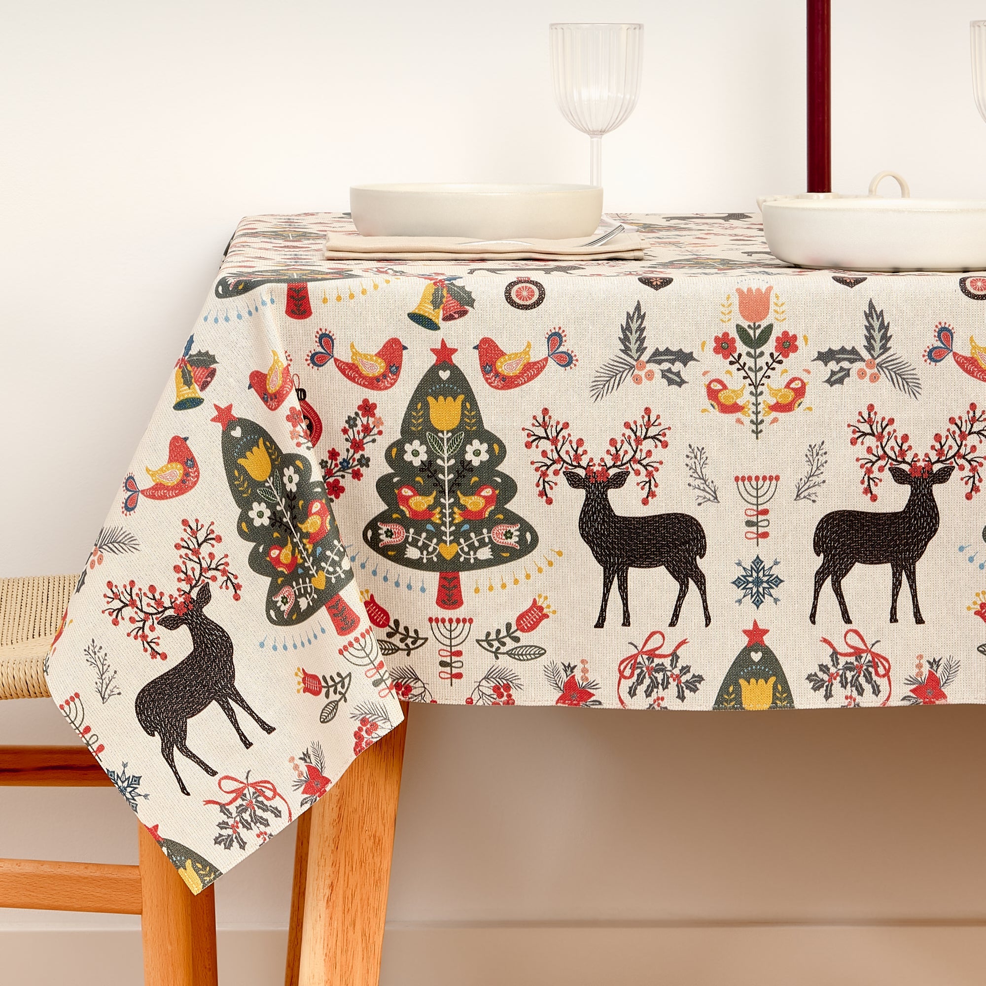Mantel Merry-Christmas 43 Lurex - 100x140 cm | Leroy Merlin