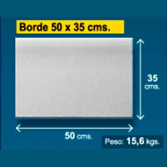 Conjunto de Bordes de Piscina de 5 x 8 metros en 35 cm de ancho en ...