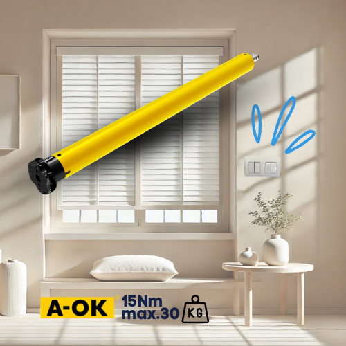 Motor para persiana A-OK AM45 Basic para pulsador | hasta 30kg | Leroy ...