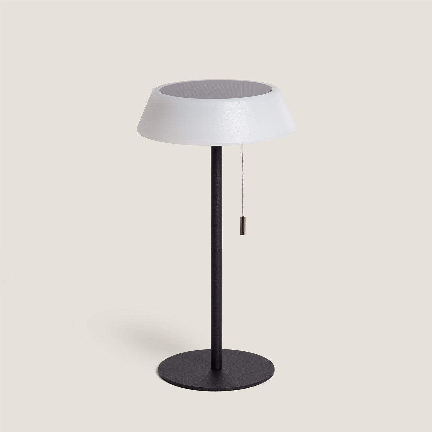 Lampe à Poser Solaire Extérieur LED 1.2W Métal Aldana | Noir | Métal ...