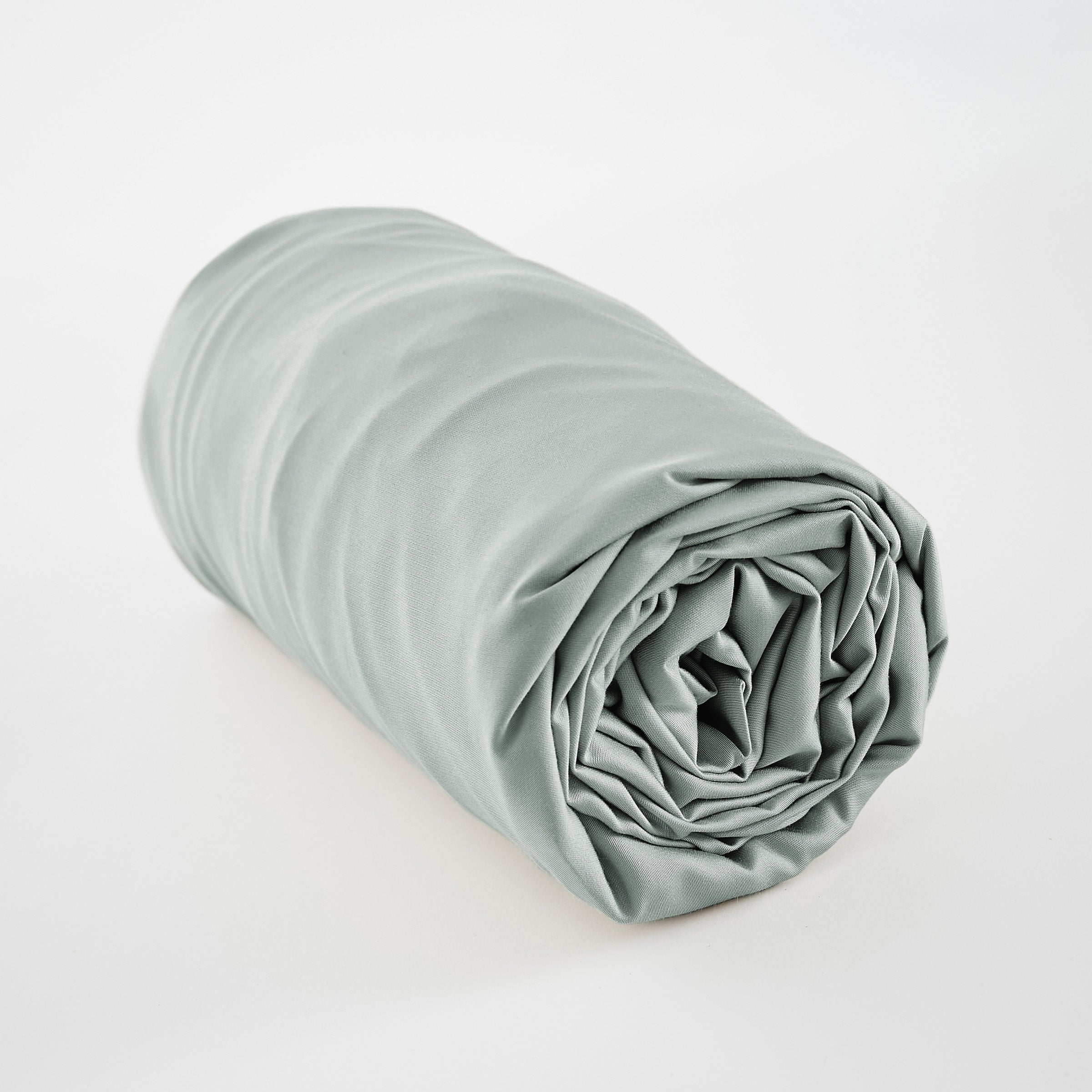 Drap housse 180 x 200 cm bambou salomé eucalyptus Bleu clair | Leroy Merlin