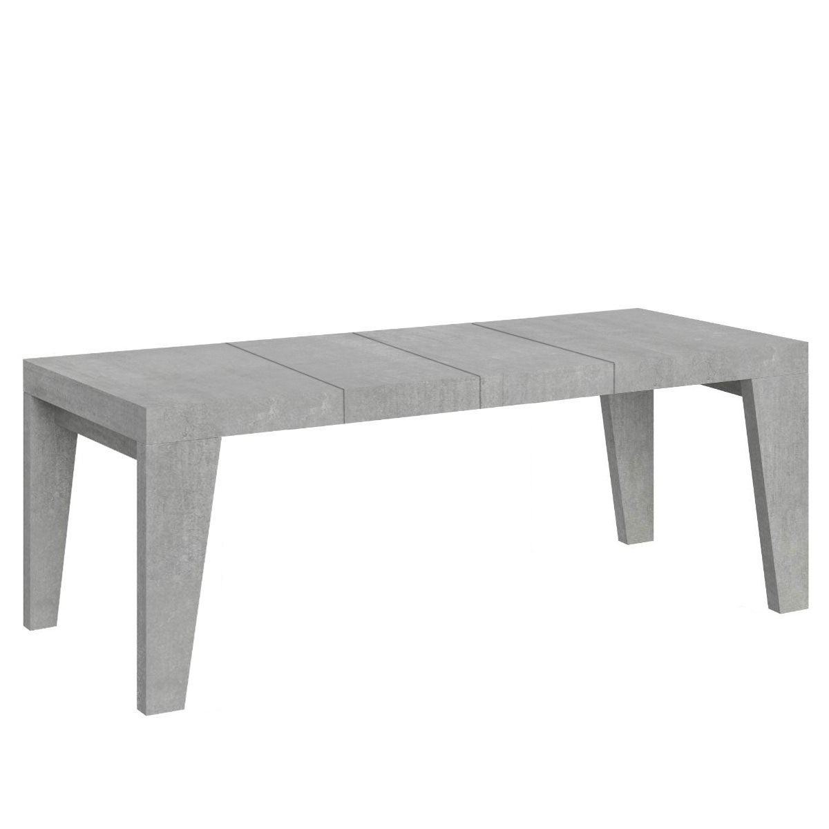 Table extensible 90x200/460 cm Naxy Premium Gris Béton | Leroy Merlin