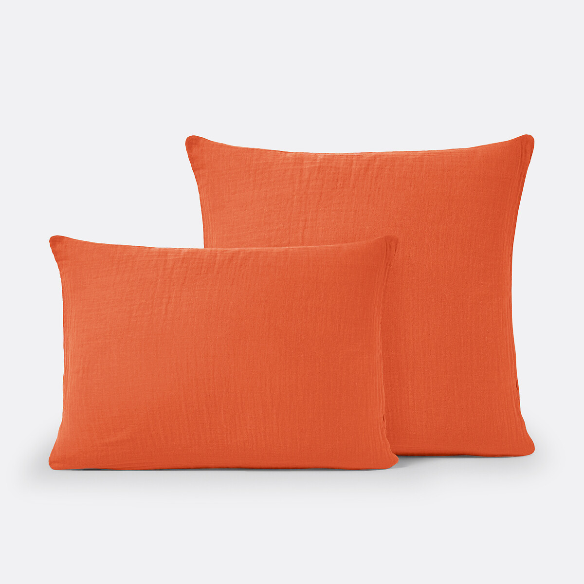 Taie d'oreiller unie gaze de coton, Kumla - Orange - 65 x 100 cm ...