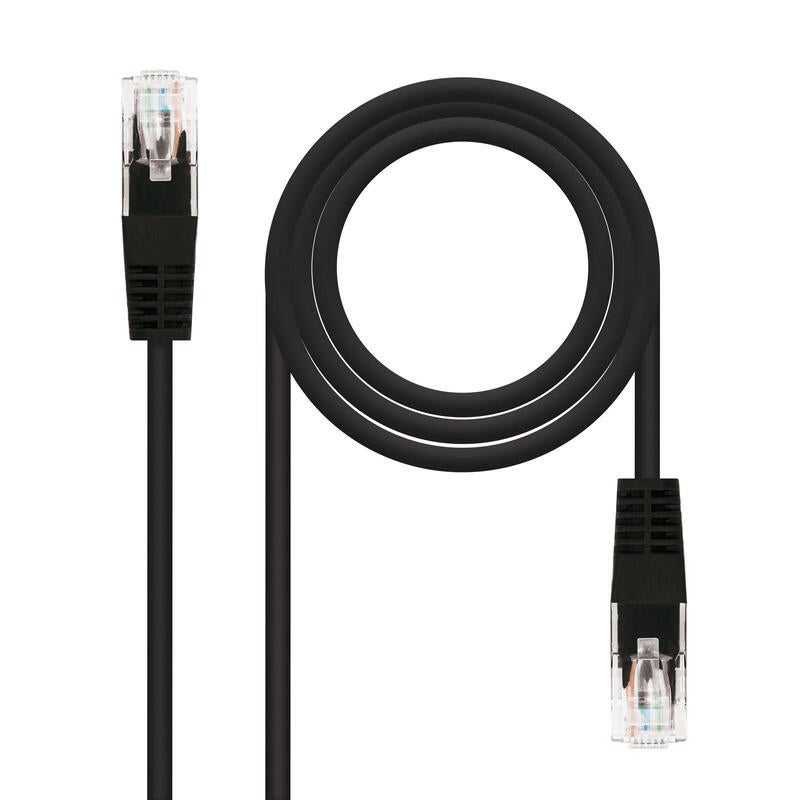 C ble r seau patch cord cat.6 utp awg24 noir 25 cm | Leroy Merlin