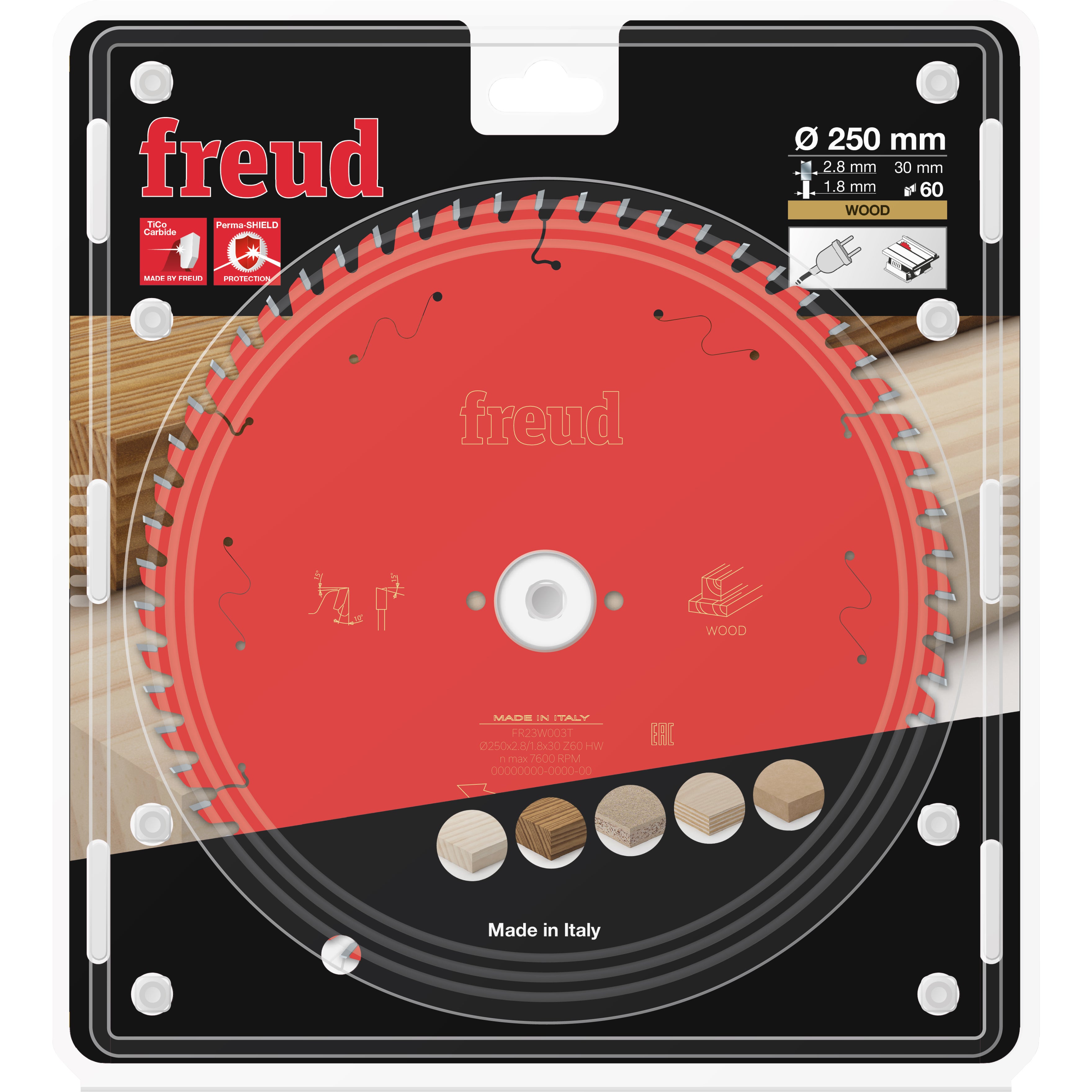 DISCO WIDIA PER LEGNO D 250 MM FORO 30 DENTI 60 | Leroy Merlin