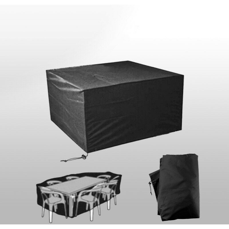 Housse de Table Jardin Carré Étanche Tissu Oxford Housse de Protection ...