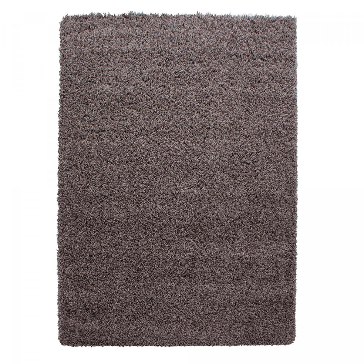 Tapis poils longs shaggy 80x150 rectangle tissé multicolore motif uni UNI C | Leroy Merlin