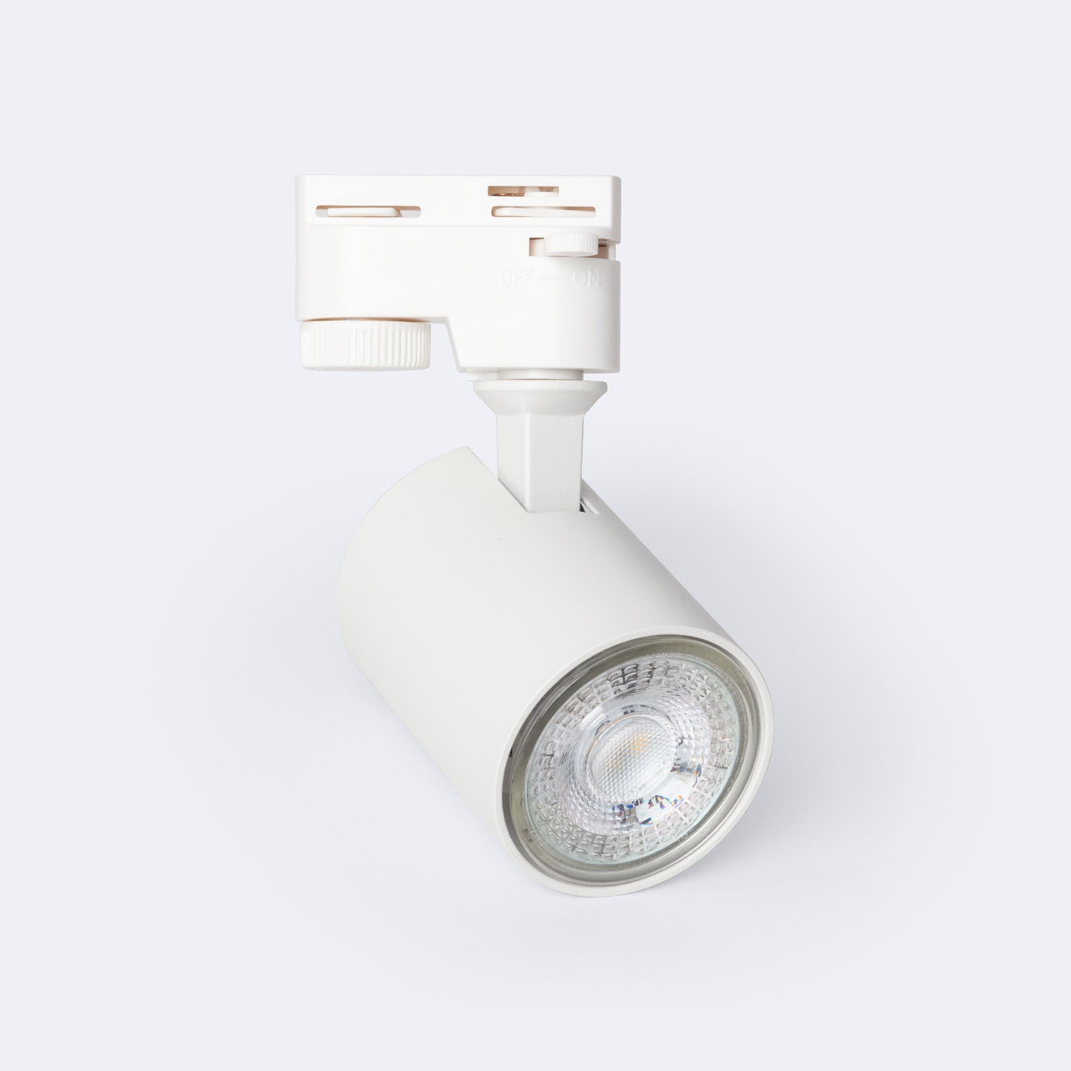 Spot pour Rail Monophasé Riuk pour Ampoule GU10 Blanc | Leroy Merlin