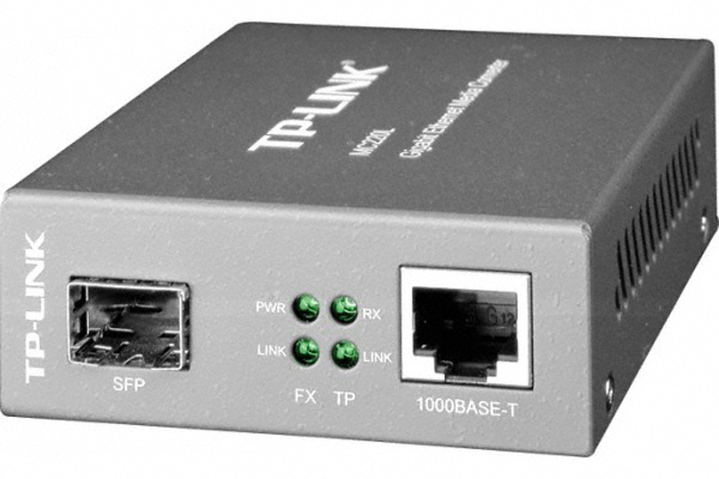 TP-LINK Convertisseur fibre RJ45 gigabit - multimode/monomode MC220L | Leroy Merlin