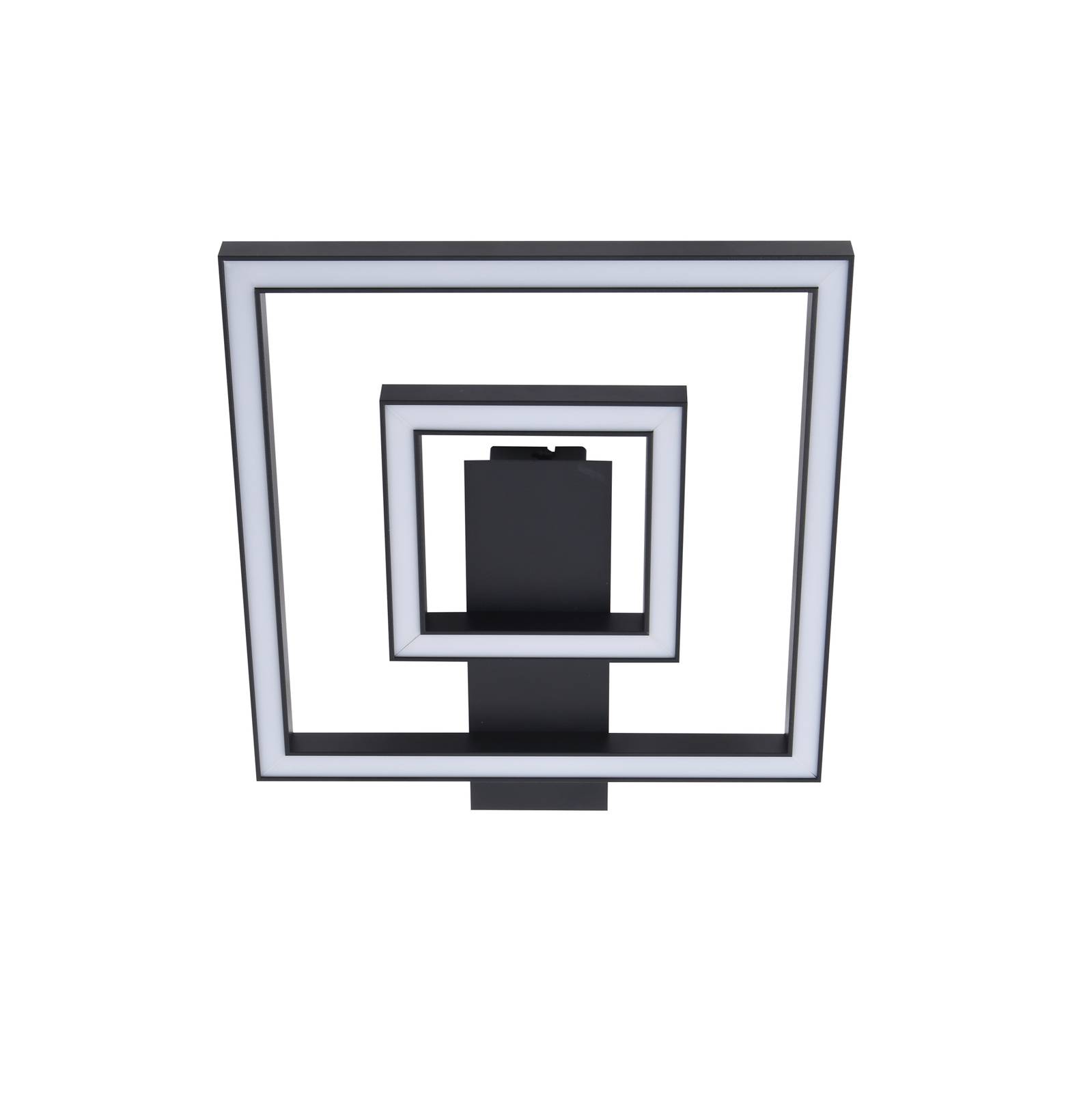Lindby, plafonnier LED Madamo, noir, 30 cm, 3000K, aluminium, Eclairage ...