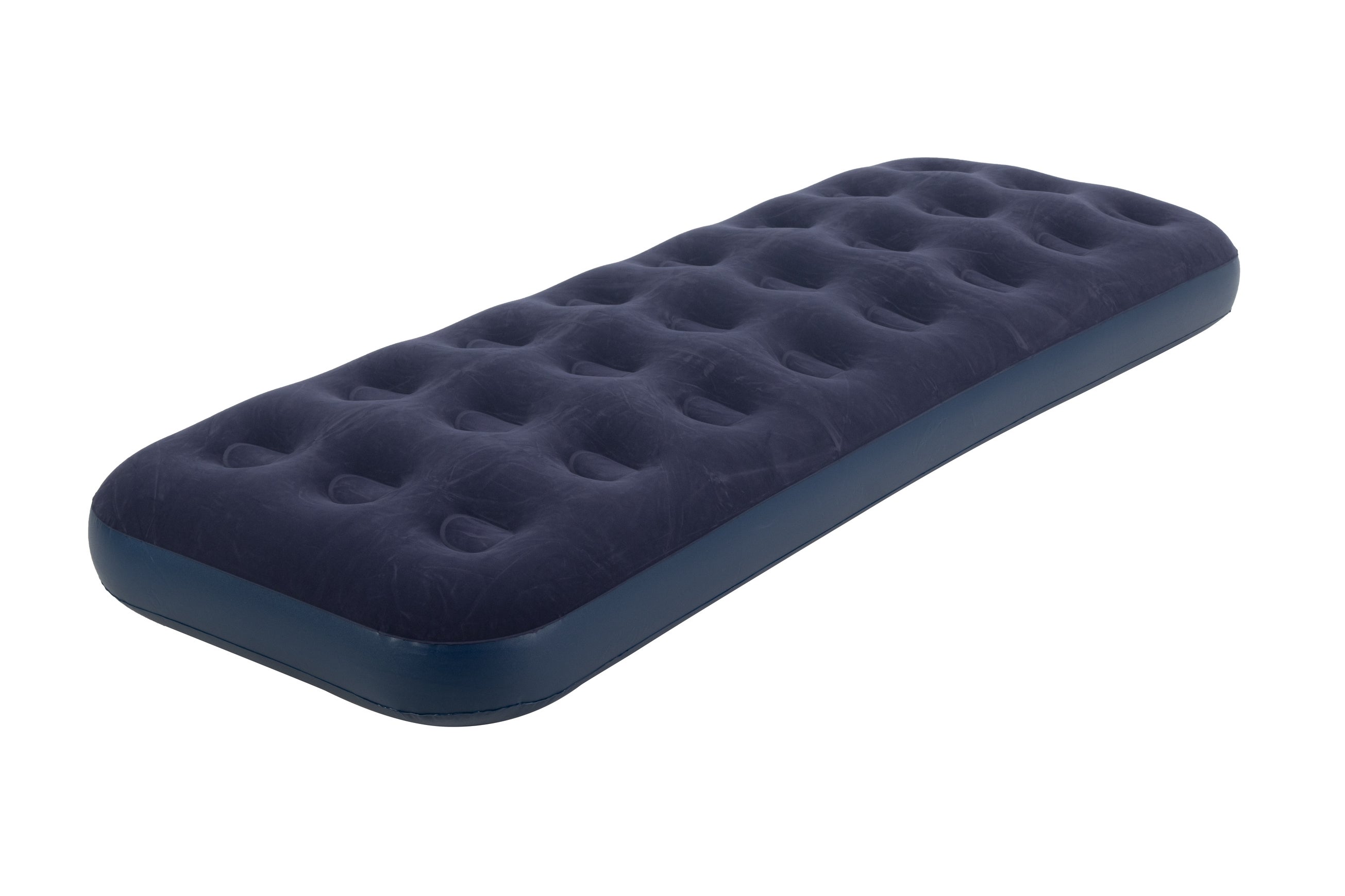Colchón inflable Avenli 1 persona superficie flocada azul 73x191 cm ...