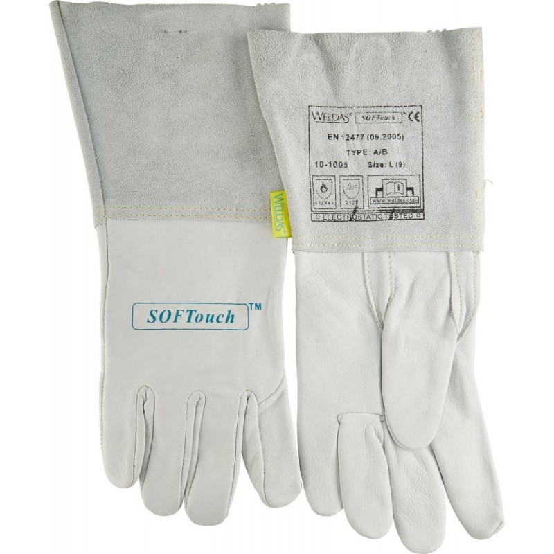 Guante Soldador WELDAS TIG Softouch piel flor de ternera | Leroy Merlin