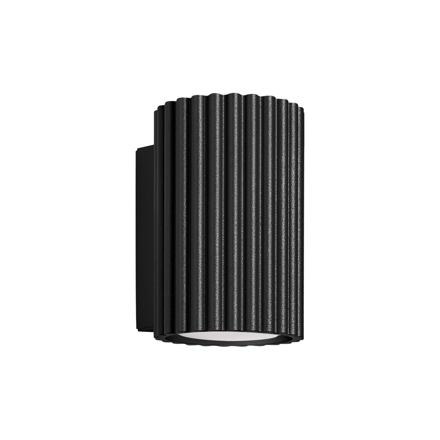Applique murale intérieure noire petite H : 10 cm GU10 en aluminium ...