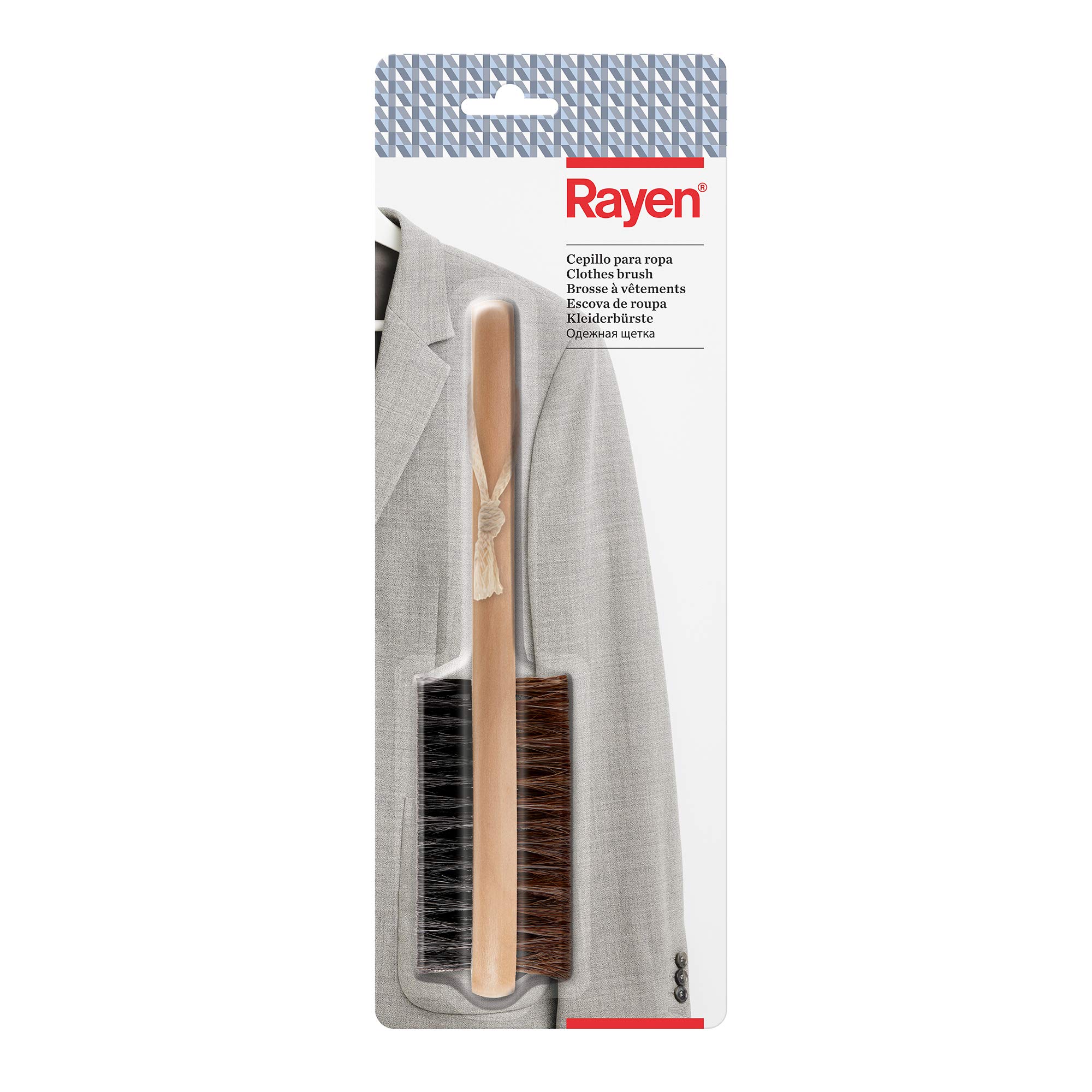 Rayen, Cepillo para ropa, Cerdas 100% naturales, Elimina el polvo, 2 ...
