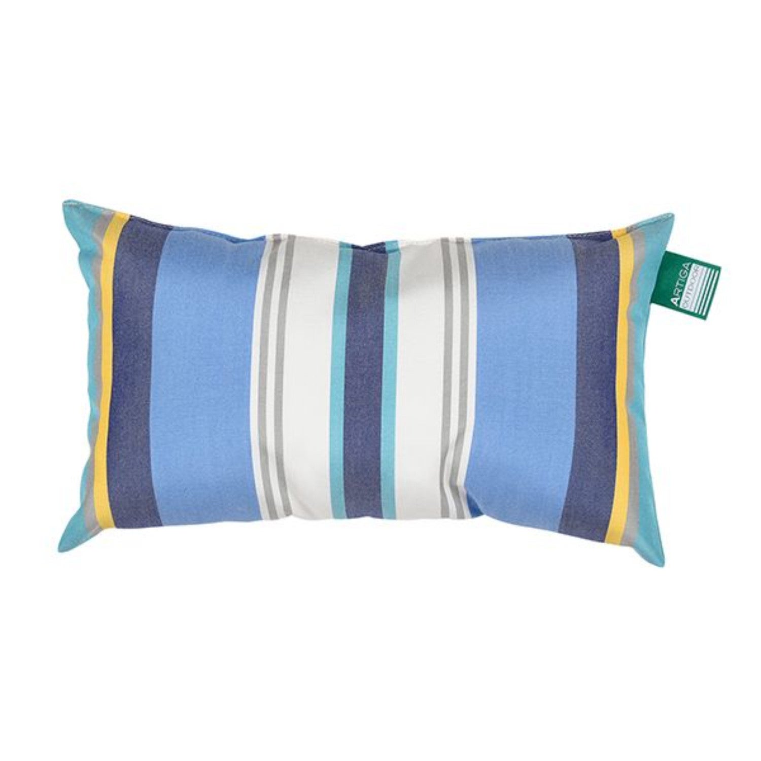 Mini coussin rectangulaire 40 x 24 cm - 100% Coton- Bleu/Blanc - PAROS ...