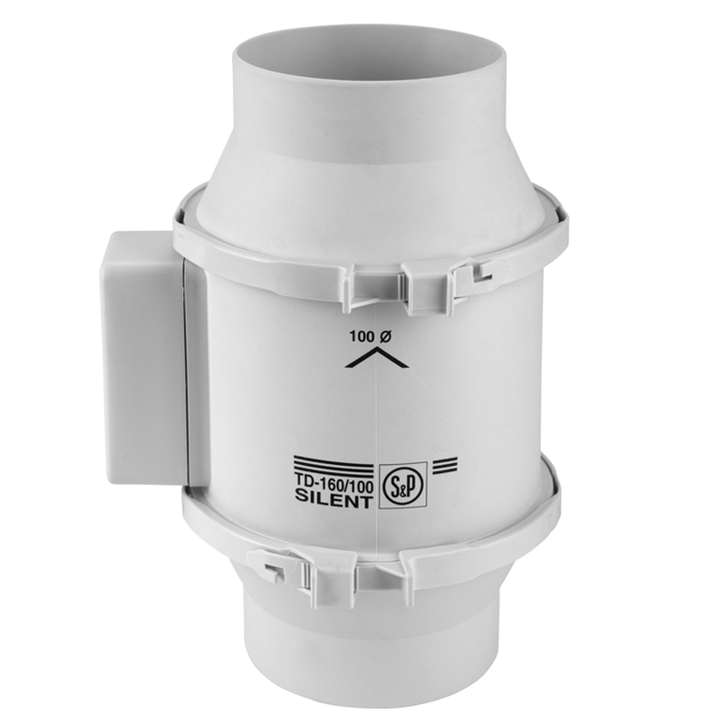 Extractor helicocentrifugo de conducto TD-160/100NT 35W 2500rpm | Leroy ...