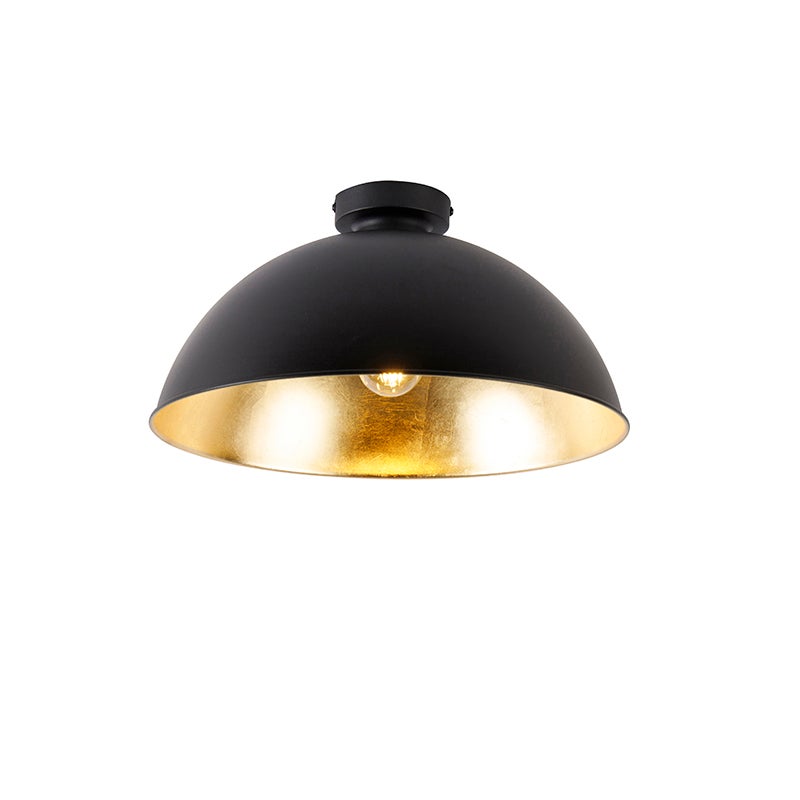 Plafón negro con dorado 42 cm regulable - Magnax | Leroy Merlin